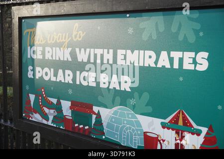Edinburgh Christmas, Ice Rink and Ice Bar Stock Photo - Alamy