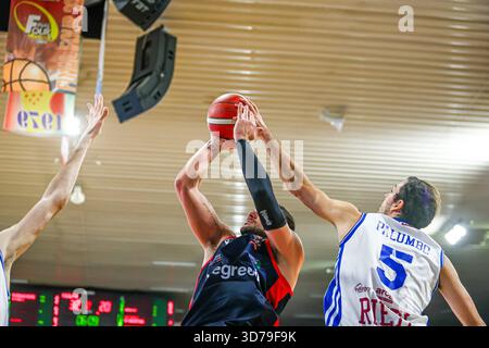 Mattia Palumbo - Rieti during Real Sebastiani Rieti vs Valtur Brindisi ...