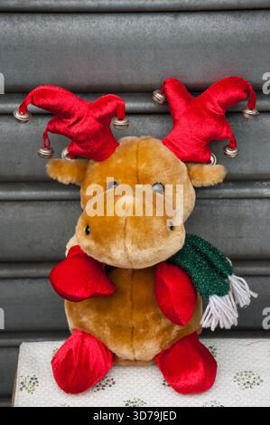 Reindeer Horns on Christmas Market in Rovaniemi Finland Lapland reflex ...