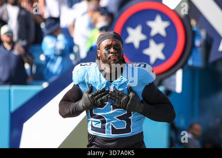 Tennessee Titans linebacker Jihad Ward (53) and San Francisco 49ers ...