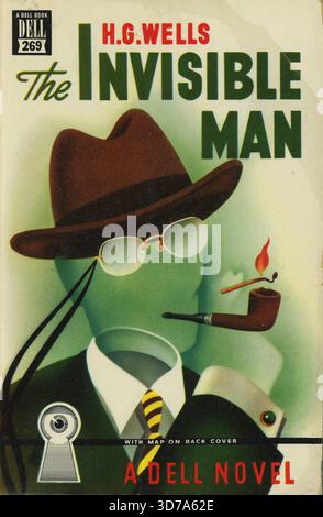 The Invisible Man, book cover Stock Photo - Alamy