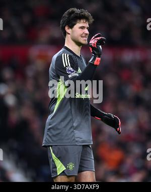 Manchester United goalkeeper Senne Lammens during the Premier League ...