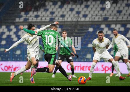Domenico Berardi (Sassuolo) Samuele Angori (Pisa) during Pisa SC vs US ...