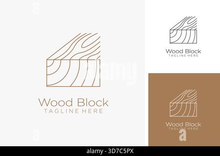 Wood and timber texture symbol logo illustration Stock Vector Image ...