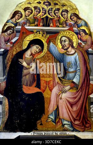 Coronation of the Virgin by Simone di Filippo, called "de 'Crocefissi ...