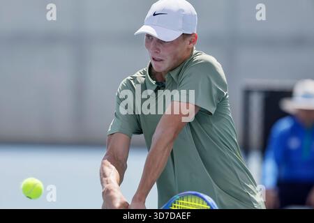 Adelaide, South Australia, Australia. 24th Nov, 2025. FINN BASS of the ...