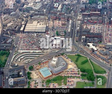 Construction in Leeds City Centre Stock Photo - Alamy