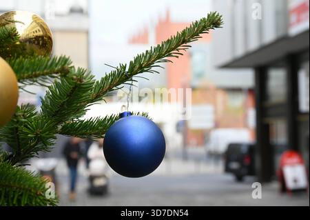 Tannenbaum Ast mit Weihnachtskugel Weihnachtsschuck, Christbaumkugel ...