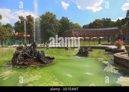 Wasserspiele der oberen Grotte, Sonnentempel, Eremitage in Bayreuth ...