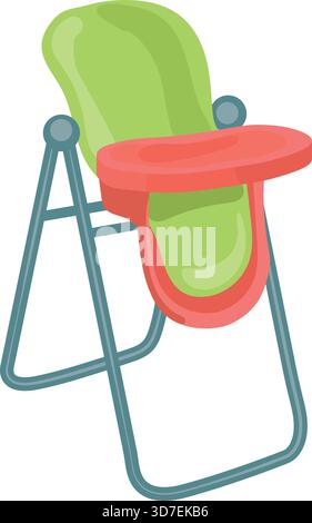 Baby chair icon. Simple illustration of baby chair vector icon for any ...