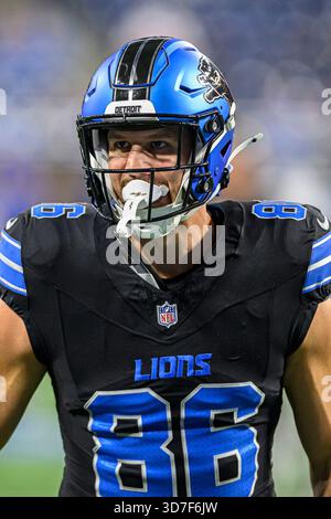 Detroit Lions wide receiver Malik Cunningham walks off the field after ...