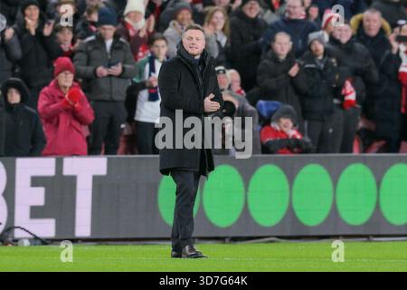 Kim Hellberg, manager of Middlesbrough FC watches the action during the ...