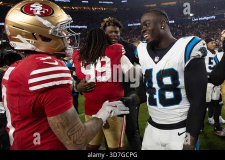 Carolina Panthers linebacker Thomas Incoom (48) runs during an NFL ...