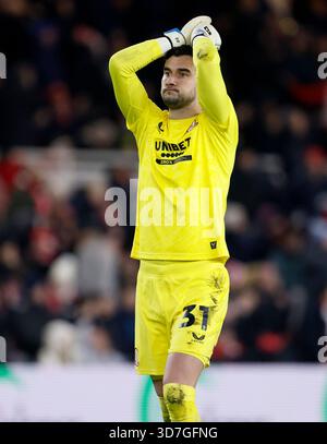 Sol Brynn Middlesbrough Goalkeeper during the Sky Bet Championship ...