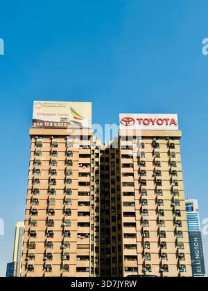 Toyota building 1974 historic landmark Stock Photo - Alamy