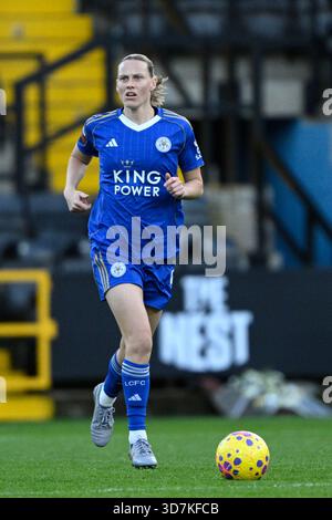 Emily van Egmond (leicester 5) during the Women's Super League game ...