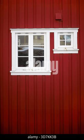 The facade of a country house with siding decoration Stock Photo - Alamy