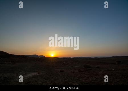 The image shows the Negev Desert in Israel during sunset Stock Photo ...