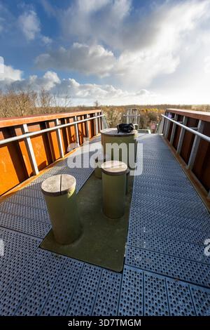 The 25 metre tall Uitkijktoren Reiddomp tree top observatory, means the ...
