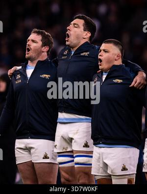 Players of England line up for national anthems prior to the FIFA World ...