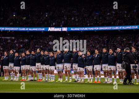 Players of Argentina line up for anthem prior to FIFA Men’s World Cup ...