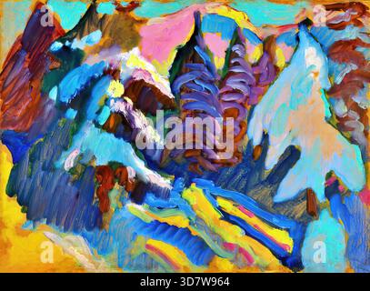 Winter Landscape, 1909 by Wassily Kandinsky Stock Vector Image & Art ...
