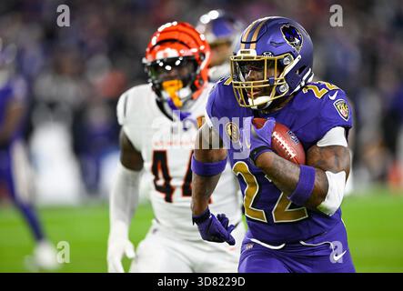 Cincinnati Bengals linebacker Demetrius Knight Jr. (44) reacts during ...