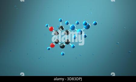 3d illustration of the Dopamine molecule Stock Photo - Alamy