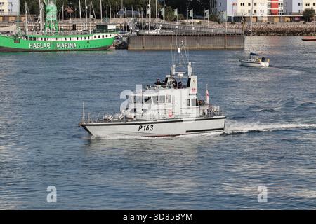 Royal Navy P2000 HMS Express and HMS Ranger at dawn on the 21st May ...