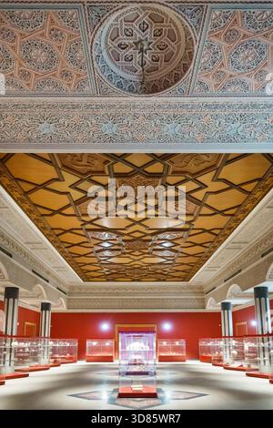 Ornate ceiling in the Basra Cultural Museum in Basra, Iraq Stock Photo ...