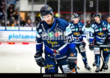 Goal celebration, cheers, joy for scorer Tyler Boland (Iserlohn ...