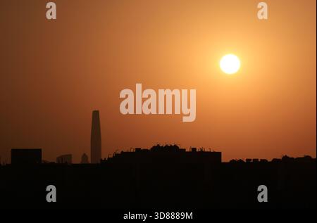 Sunset in capital of Kingdom of Saudi Arabia - Riyadh Stock Photo - Alamy