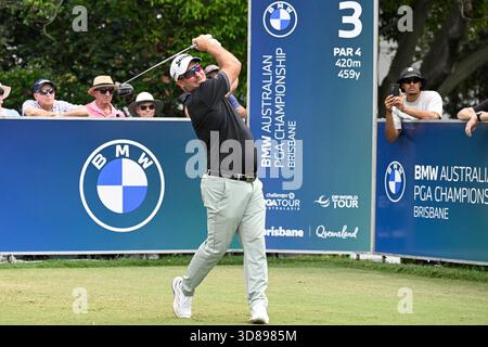 Ryan Fox of New Zealand on the 18th green during Round One of the ...
