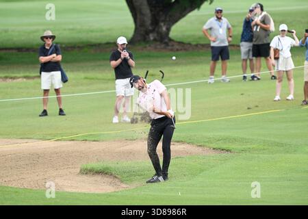 Marco Penge, from England, hits from the second tee during the final ...