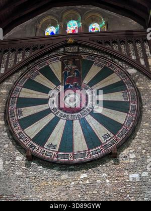 The medieval Round Table of King Arthur from the Arthurian legend ...