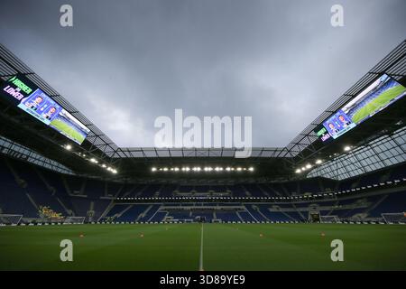 A general view of Hill Dickinson Stadium ahead of the Premier League ...