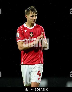 Wrexham's Max Cleworth after the Sky Bet Championship match at the Stok ...