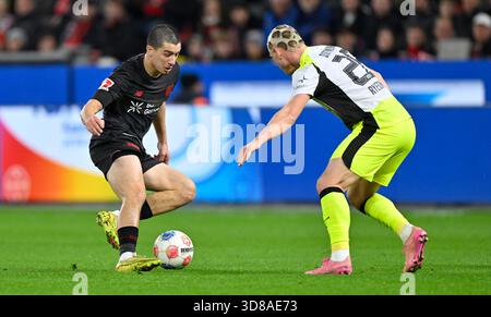 from left: Julian Ryerson (Dortmund), Can Uzun Frankfurt, January 9 ...