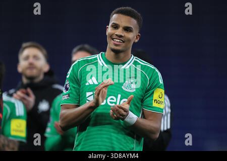 Malick Thiaw of Newcastle United celebrates his goal to make it 2-0 ...