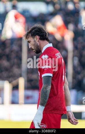Gaetano Castrovilli of SSC Bari in action against Gaetano Letizia of ...