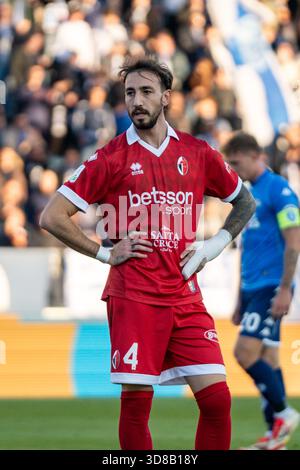 Gaetano Castrovilli of SSC Bari in action against Gaetano Letizia of ...