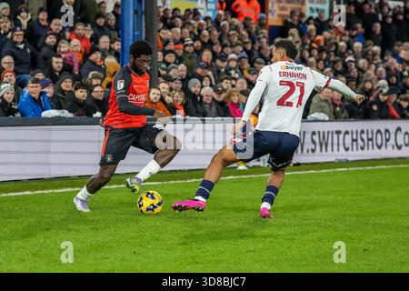 Ethan Erhahon #21 of Bolton Wanderers F.C in action during the Sky Bet ...