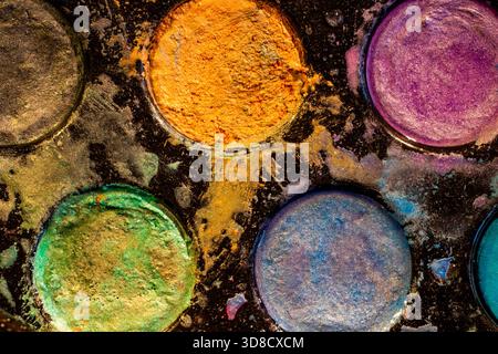 Paint box, pastel colors and painting, colors and painting. High ...