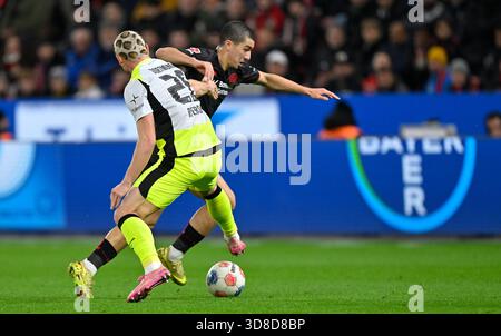 from left: Julian Ryerson (Dortmund), Can Uzun Frankfurt, January 9 ...