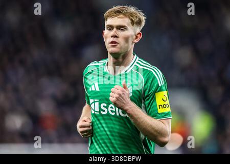 Lewis Hall of Newcastle Untied during the Premier League match Everton ...