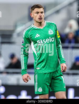 Harvey Barnes of Newcastle Untied during the Premier League match ...