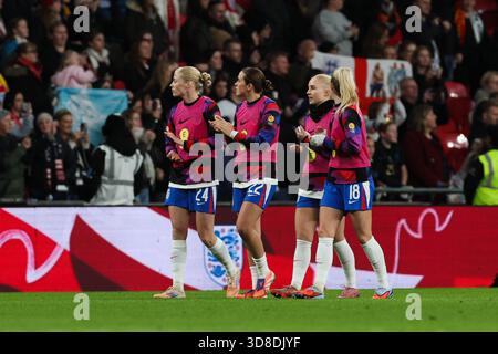 LONDON, ENGLAND - Laura Blindkilde Brown of Manchester City in action ...