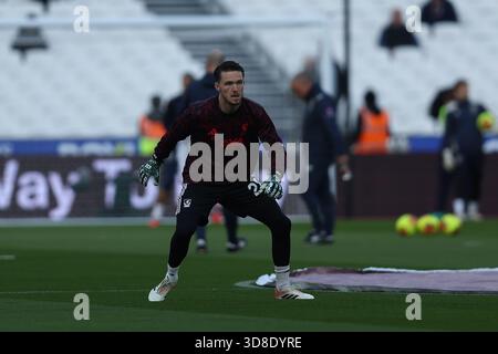 Liverpool goalkeeper Freddie Woodman ahead of the Premier League match ...