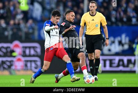 from left: Nicolas Capaldo (HSV Hamburg), Vincenzo Grifo Freiburg ...