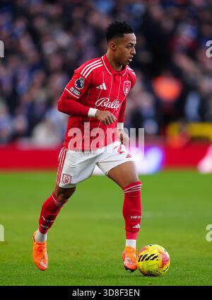 Omari Hutchinson of Nottingham Forest during the Premier League match ...